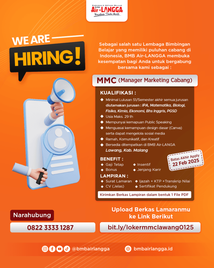 Karir – BMB Air-LANGGA Official